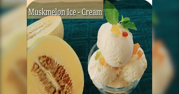 How To Make Muskmelon Ice Cream Summer Special | Hindi News, गर्मियों ...