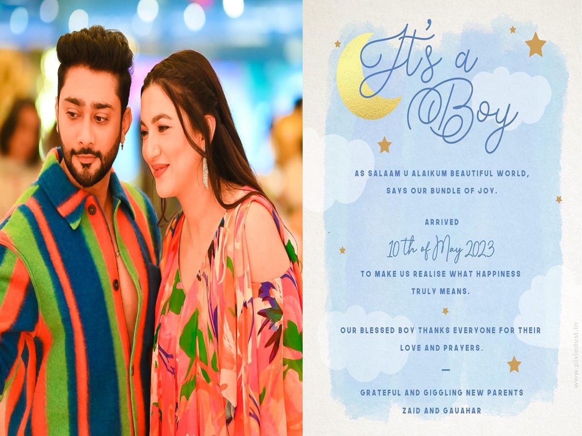 Gauahar Khan and Zaid Darbar welcome a baby boy instagram post anushka ...