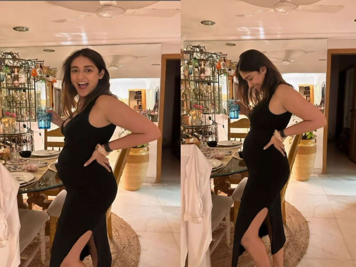 ileana dcruz pregnancy flaunt baby bump in black dress photos goes viral | Ileana Dcruz Baby ...