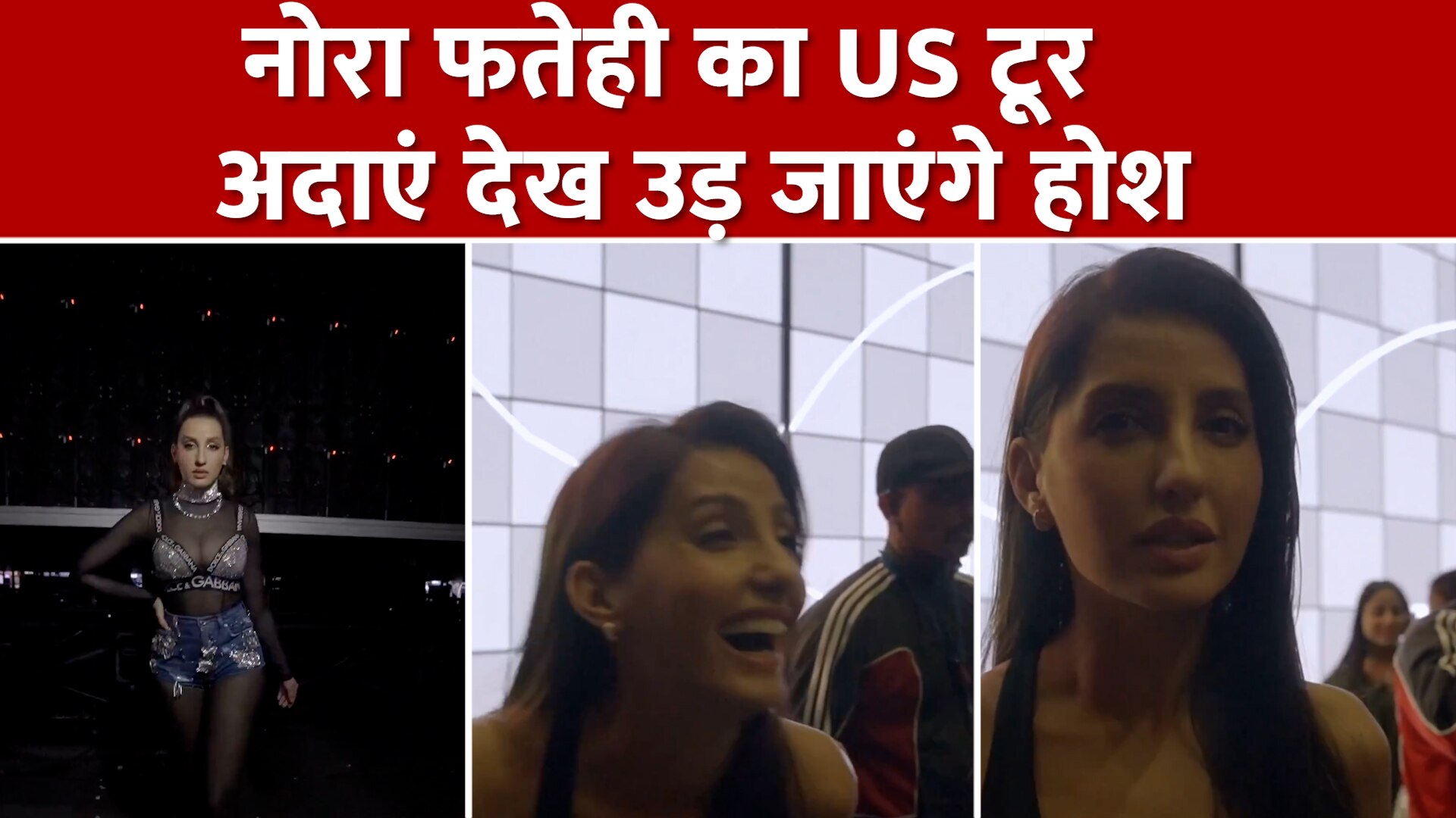 Entertainment bollywood nora fatehi share us tour vlog seen full of ...