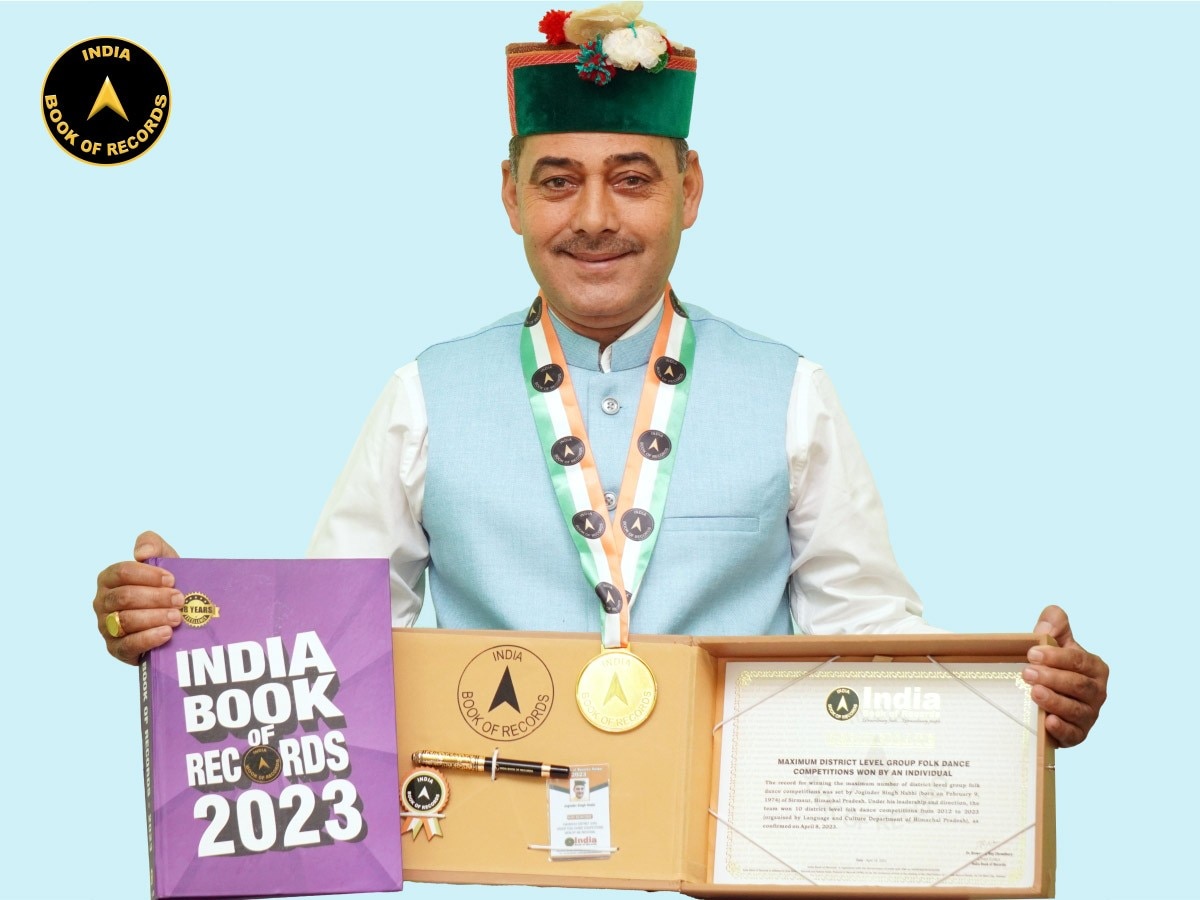 Himachal pradesh sirmaur artist Joginder entered in Asia Record Book ...