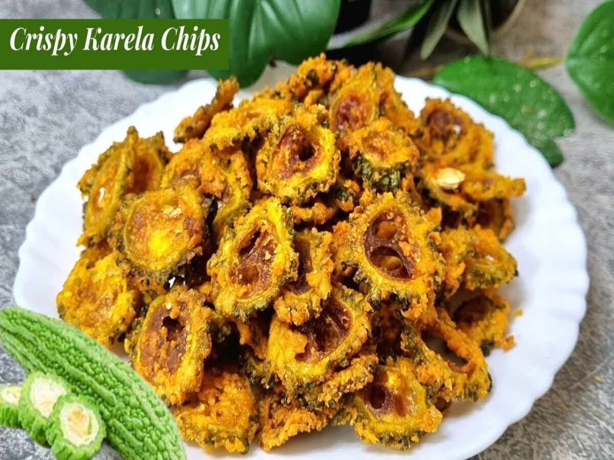 How To Make bitter gourd chips karela chips recipe | Hindi News, ब्लड ...
