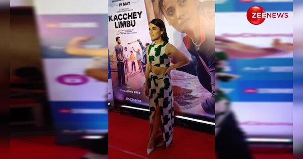 Radhika Madan wear super sexy slit cut pant film screening kacchey Limbu | Kacchey Limbu की ...