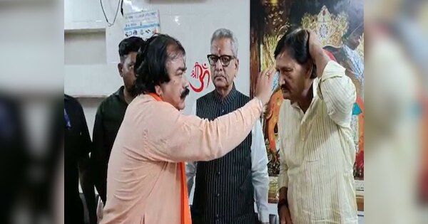 Churu BJP incharge Omprakash Mathur reached Siddhpeeth Salasar Balaji Dham |Churu: भाजपा प्रभारी ...