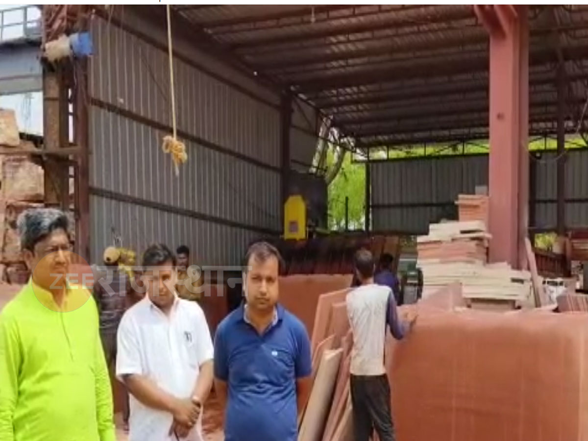 Dholpur news Sarmathura red and white stone is famous increasing beauty ...