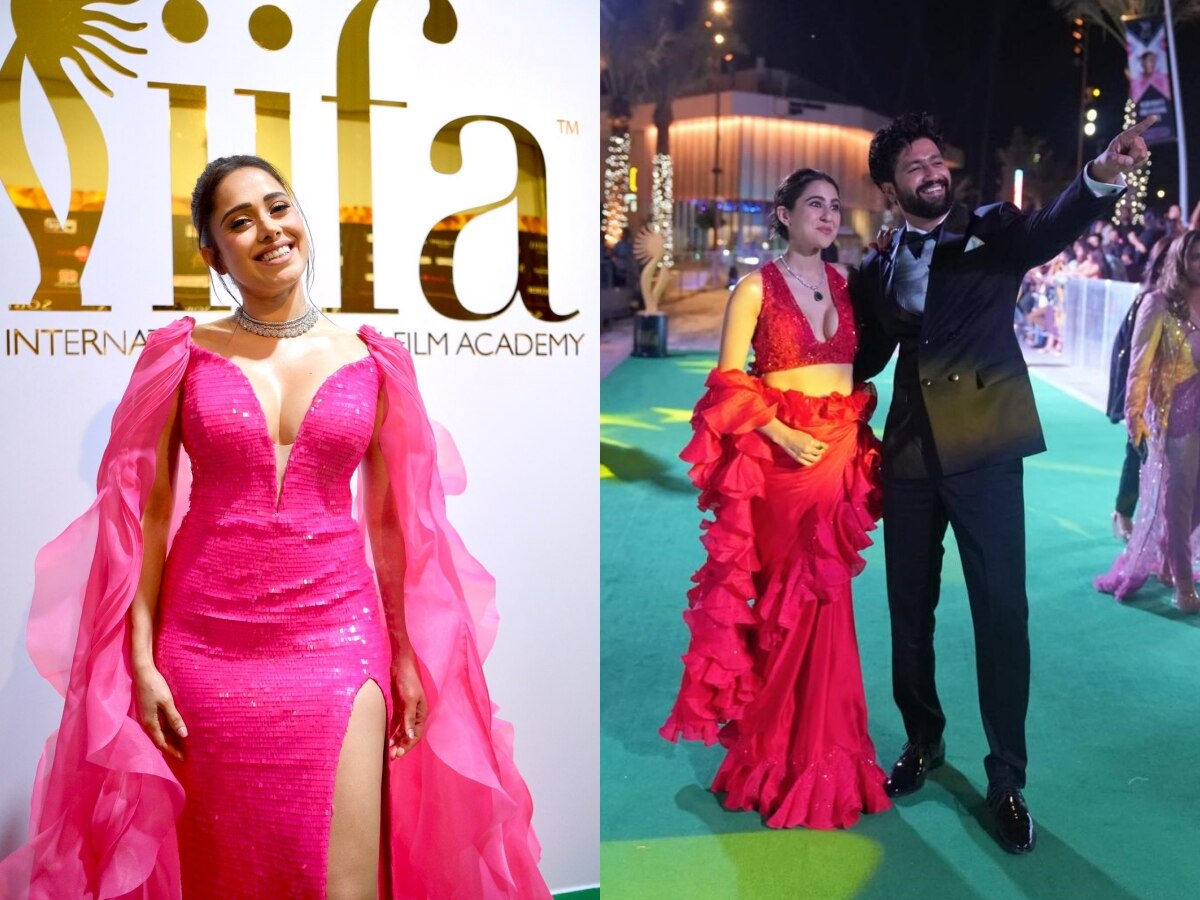 Nora Fatehi Sexy Jacquline Fernandez bold Sara Ali Khan Vicky Kaushal IIFA 2023 Celebs look ...