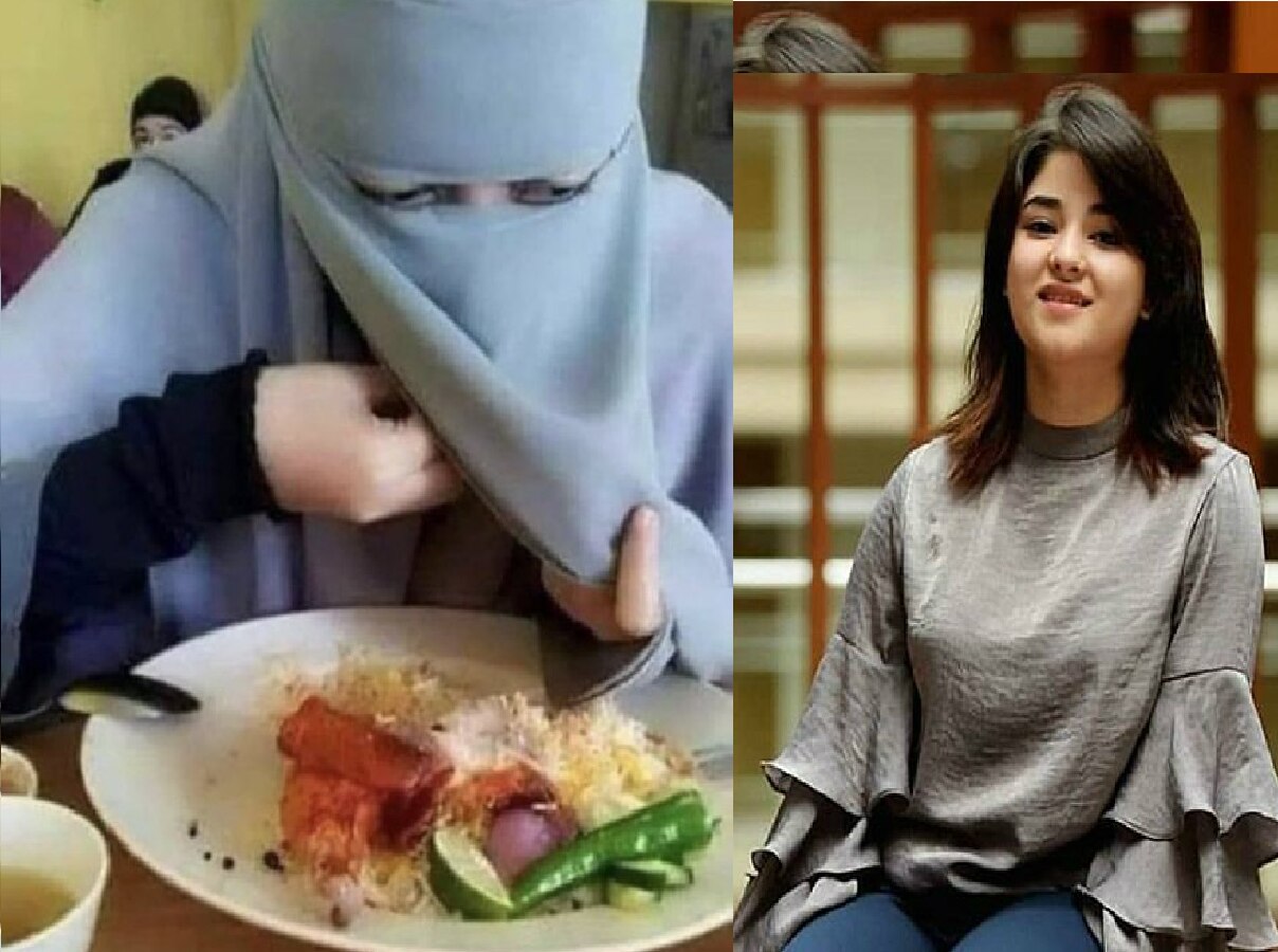 Bollywood Zaira Wasim has reacted to a picture of a woman eating in hijab says deal with it