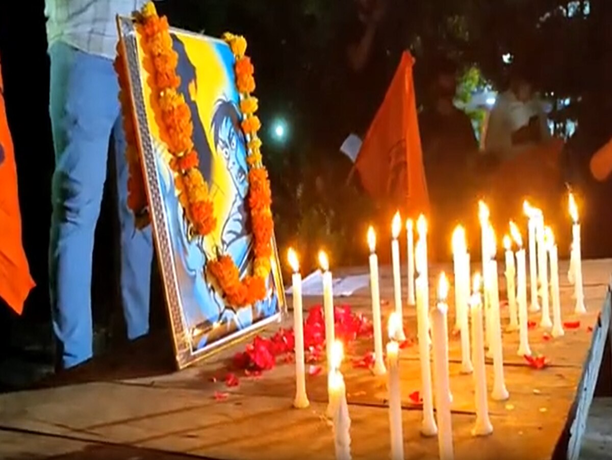 delhi shahbad Dairy Murder case du abvp members organise candel march ...