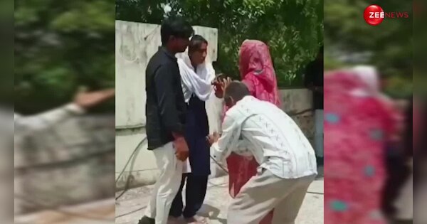 gujarat video father bowed his head folded hands in front of daughter ...