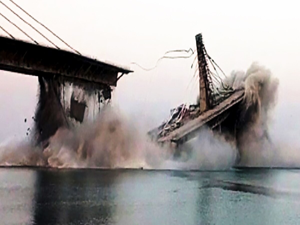 Bihar Bridge Collapse see Story of massive bridge collapse in Bihar in ...