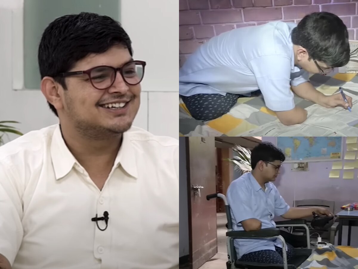 suraj tiwari lost his both legs and one hand in a train accident but he cracked the upsc cse ...