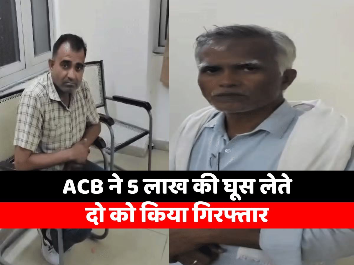 Rajasthan ACB action in Jaipur Girdawar and 3 brokers arrested taking bribe of Rs 5 lakh ...