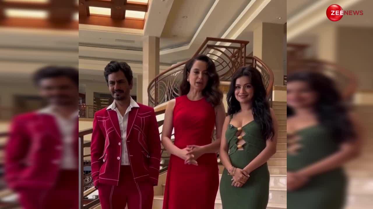Kangana Ranaut Gave Poses With Avneet Kaur Nawazuddin Siddiqui Tiku