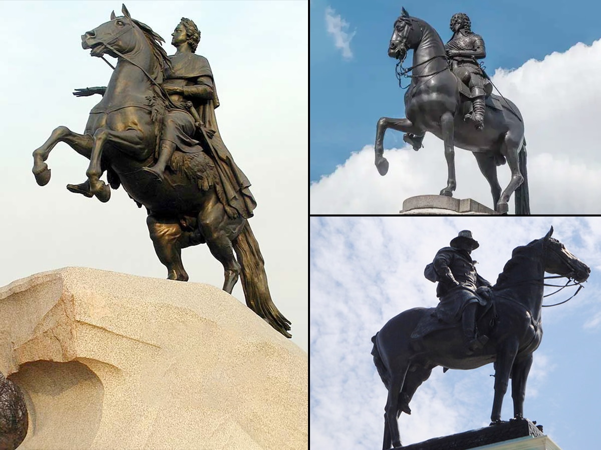 know how the horse legs in the statue tell when the warrior sitting on ...