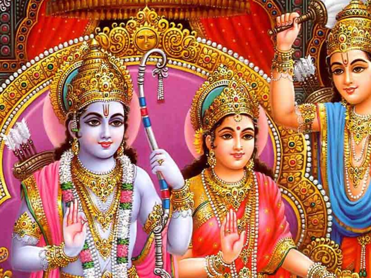Aaj ki Dharmik kahani First meeting of Rama and Sita flower garden ...