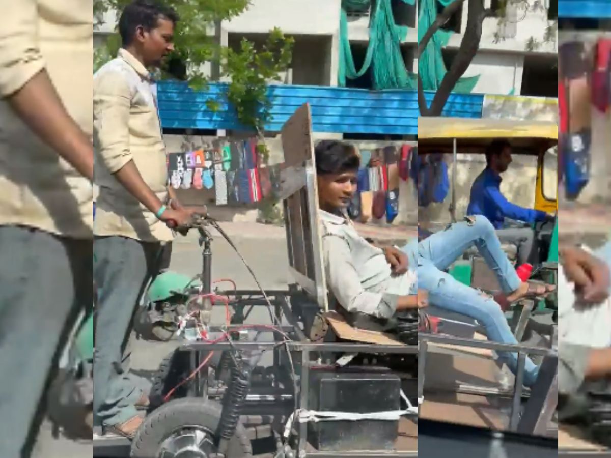 Car made with shocker fatta and made from desi jugaad | Desi Jugaad ...