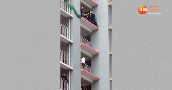 NDRF Army Commando Team rescue man life hanging from the building video ...