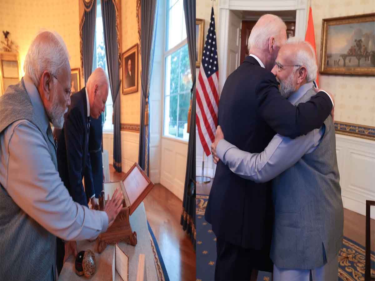 PM Modi US Visit Narendra modi gift green diamond us president joe ...