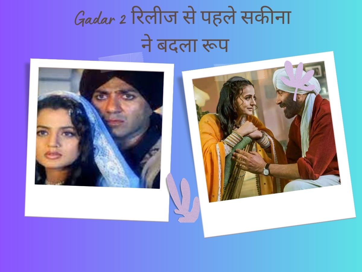 Gadar 2 Sakina aka hot Bold Ameesha Patel look changed Tara Singh shocked to see video | Gadar 2 ...