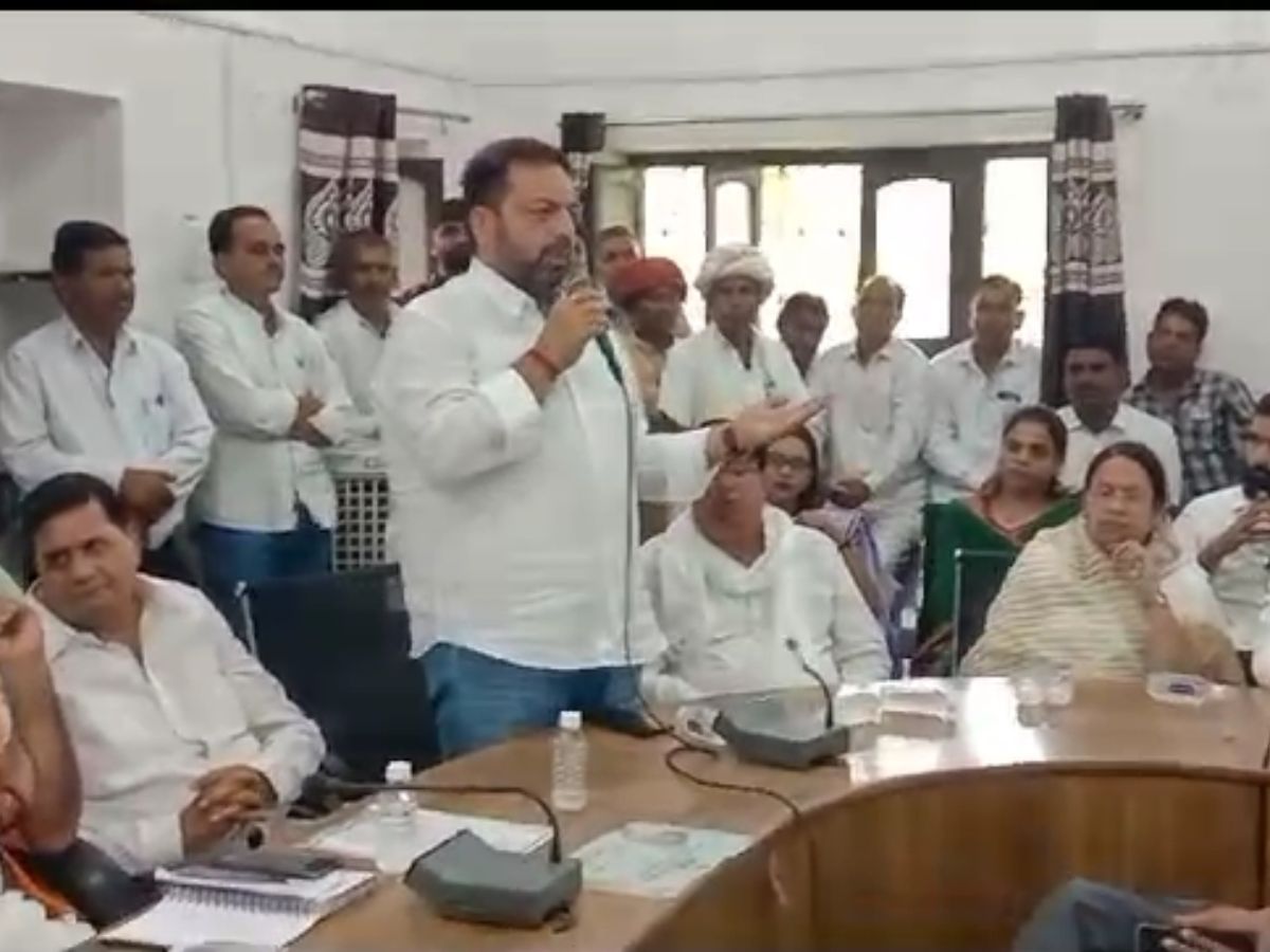 State Congress co incharge Virendra Singh Rathore visit to Rajsamand ...