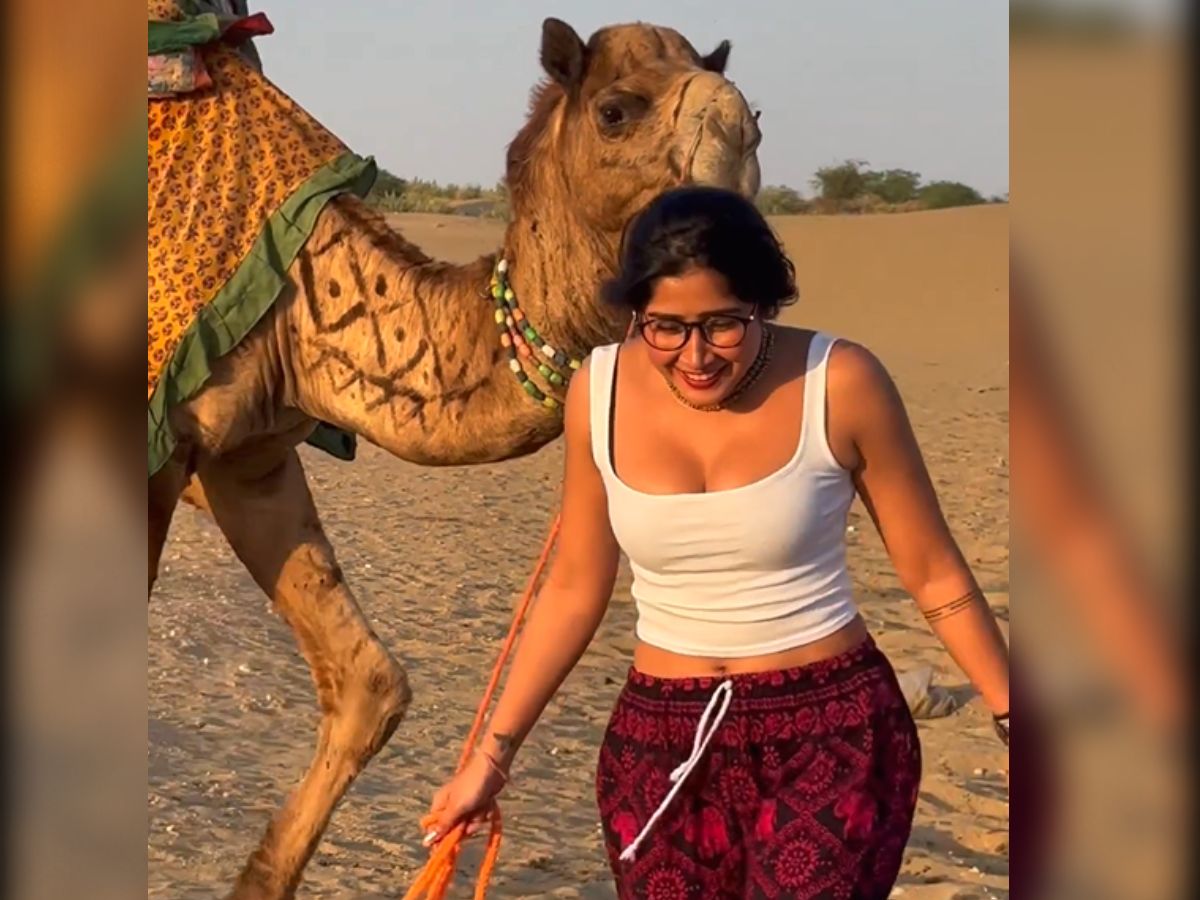 Sofia ansari video camel heart came on actress ran away from lover watch video | Sofia Ansari पर ...