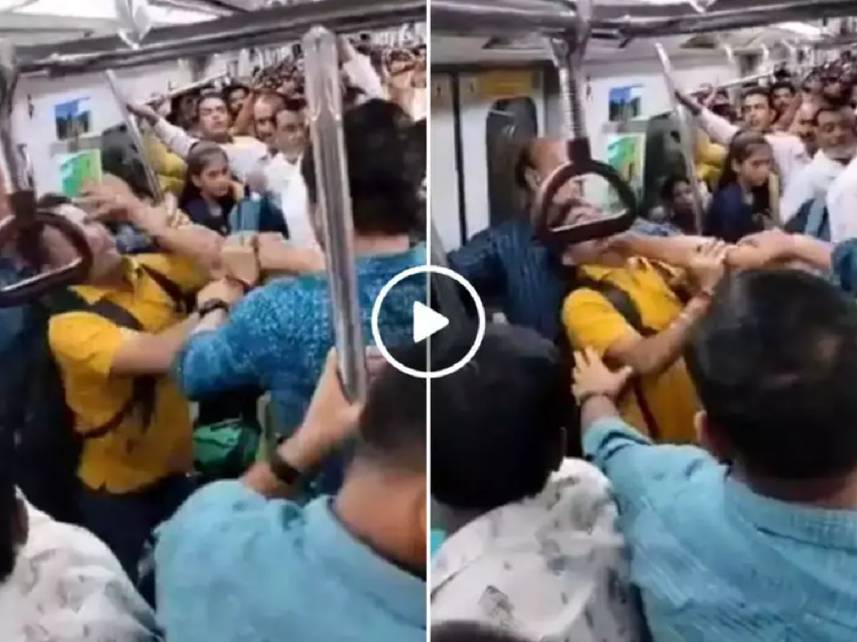 Delhi Metro Fight Video: Massive Fight Breaks Out In Delhi Metro, Video ...