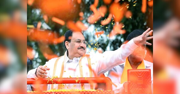 MP News BJP National President JP Nadda on MP tour khargone road show ...