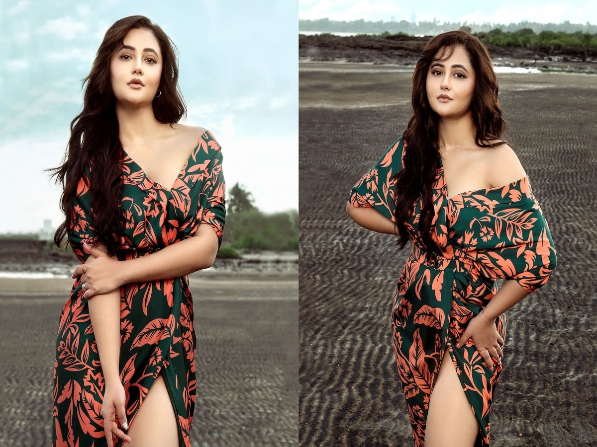 Rashmi Desai bold avatar seen in side slit dress difficult to take eyes off | Rashami Desai ...