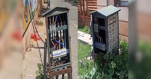 Didwana municipal negligence Open and scattered street light switch ...