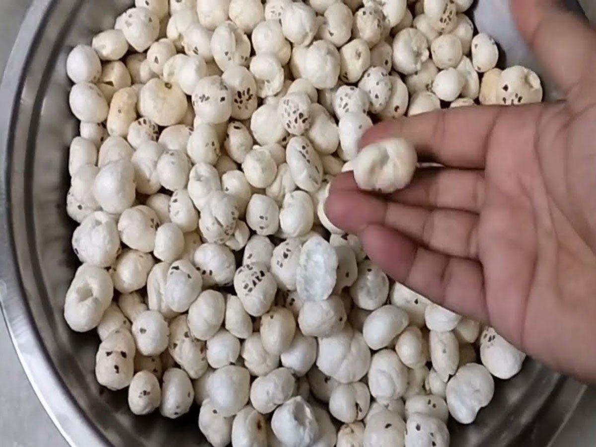 health news Makhanas made in this way after crushing them with feet ...