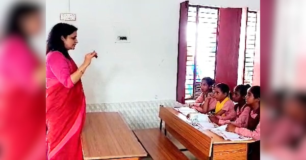 Bahraich DM Monika Rani reached Govt School for inspection teaching ...