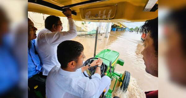 haryana news dushyant chautala visit to ambala flood affected regions ...