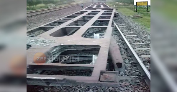 Rajasthan news Goods train derails in Jaipur 7 trains going to AjmerJodhpur canceled |जयपुर में ...