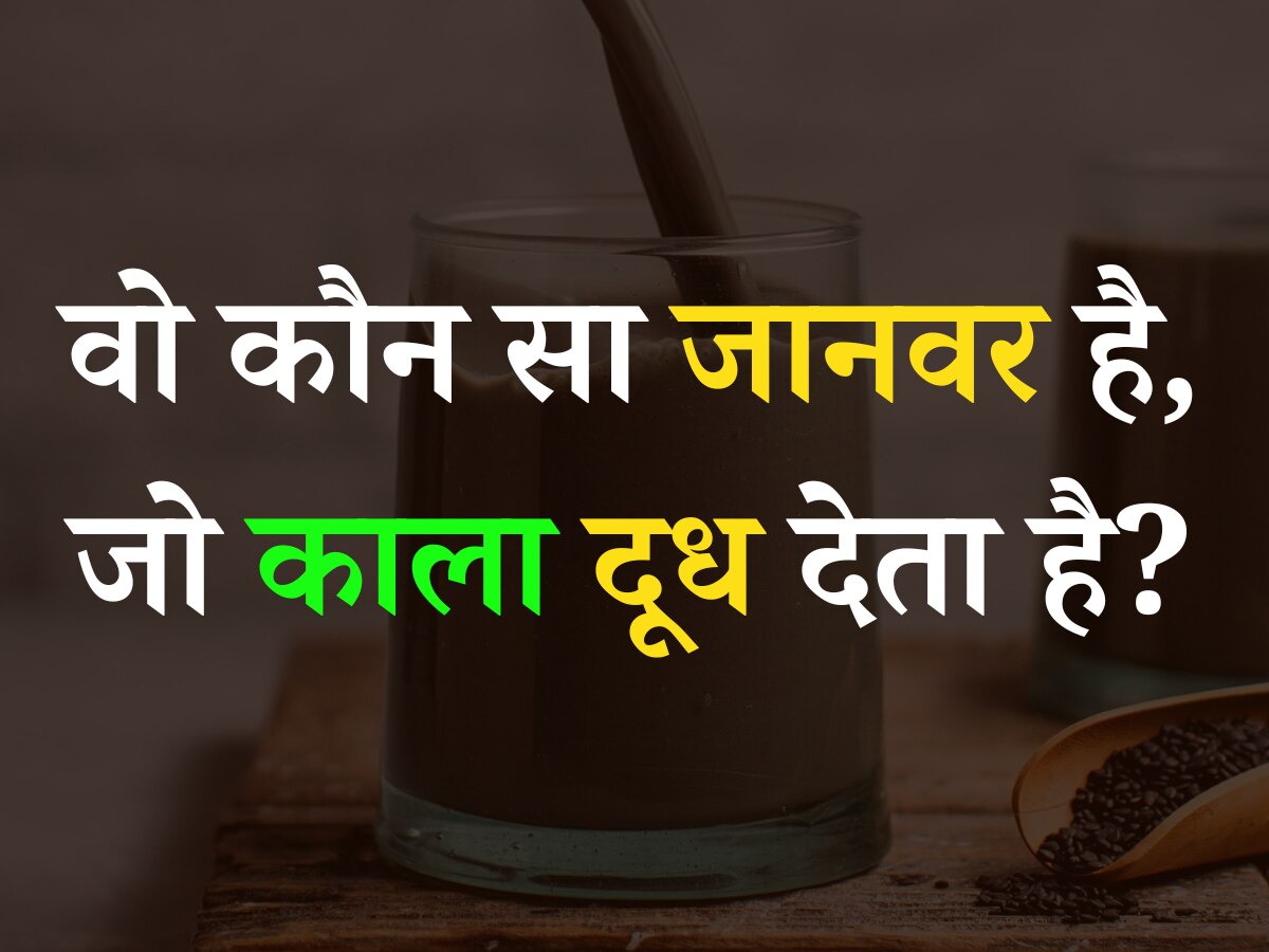 trending gk quiz which animal is that which gives black milk | Quiz ...