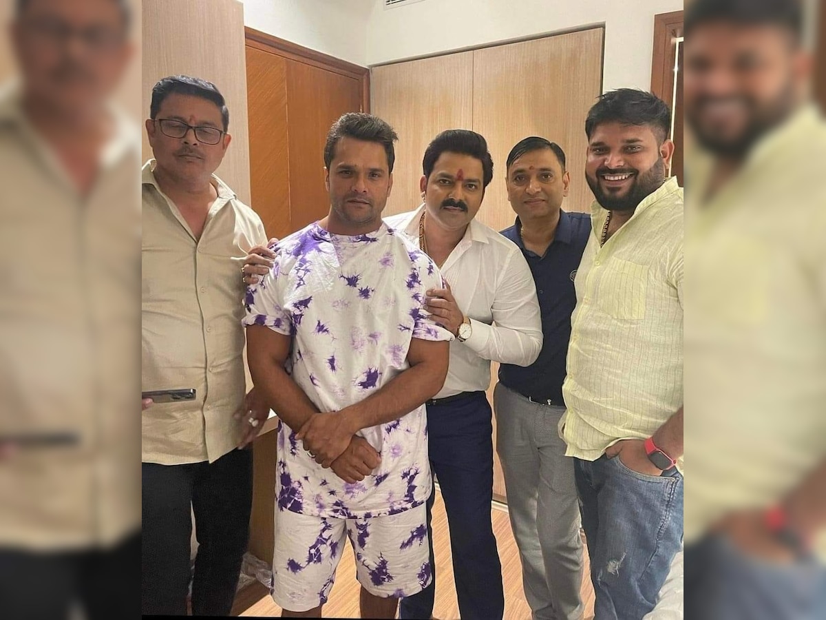 Bhojpuri News Enmity between Pawan Singh and Khesari Lal Yadav ended see photos | Bhojpuri News ...