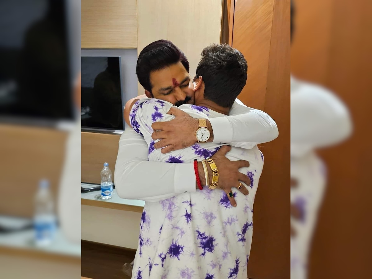 Bhojpuri News Enmity between Pawan Singh and Khesari Lal Yadav ended see photos | Bhojpuri News ...