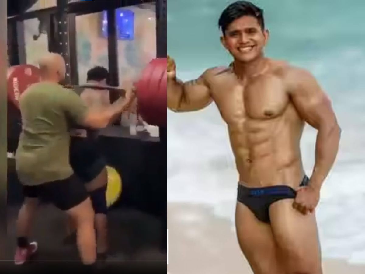 Bodybuilder Justin Vicky dies during GYM while lifting 210 kg weight in Bali Indonesia ...