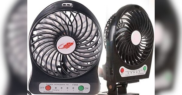 Portable mini Fan Under rs 200 with Long Lasting Rechargable Battery ...