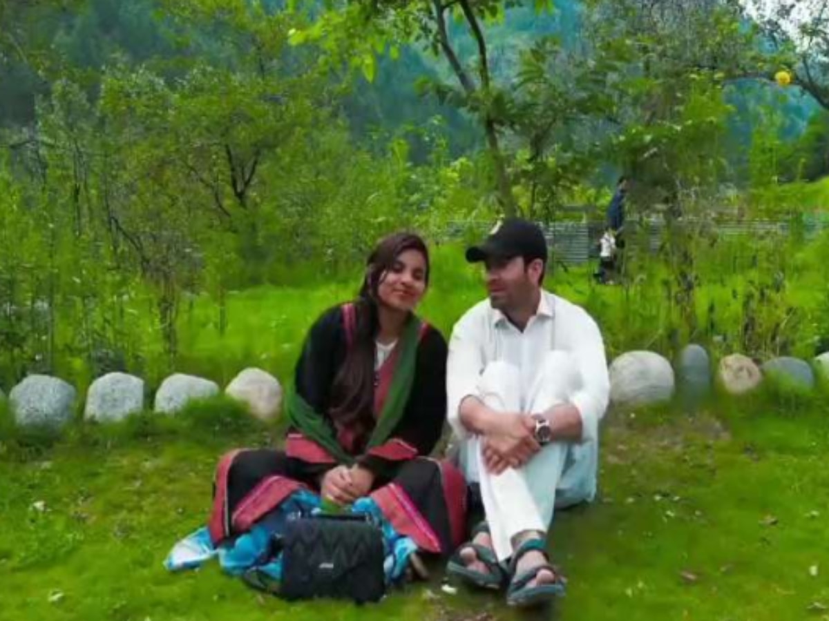 Anju prewedding photo shoot with lover Nasrullah in pakistan hilly ...