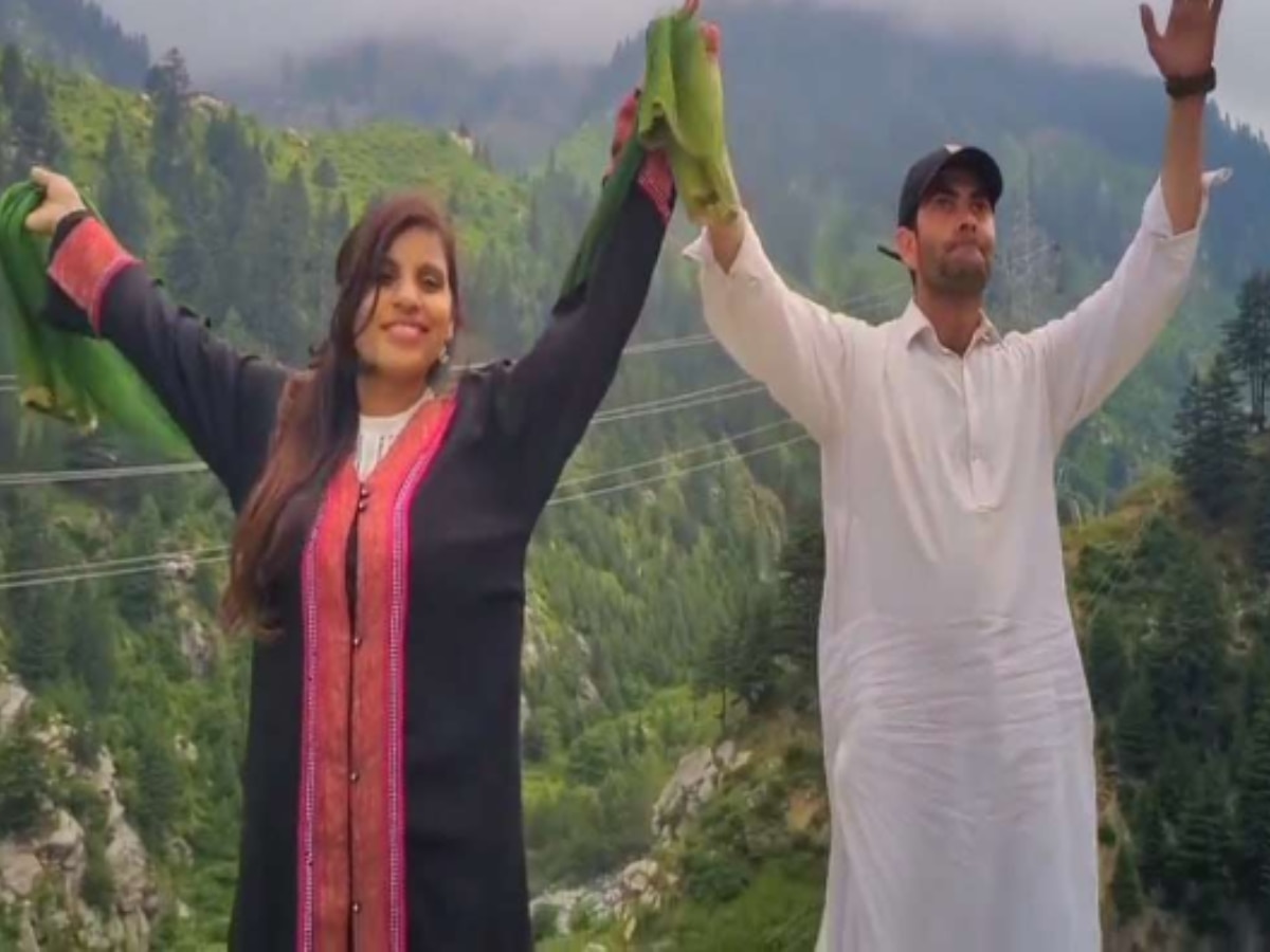 Anju prewedding photo shoot with lover Nasrullah in pakistan hilly ...