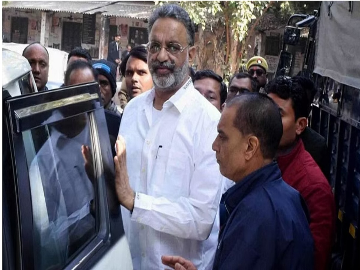 Mafia Mukhtar Ansari appearance in gangester case Mau court through ...