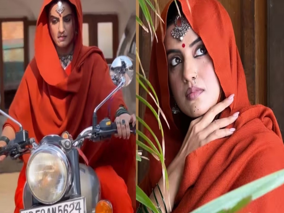 Bhojpuri Actress Akshara Singh shares video of Riding A Bullet Bike ...