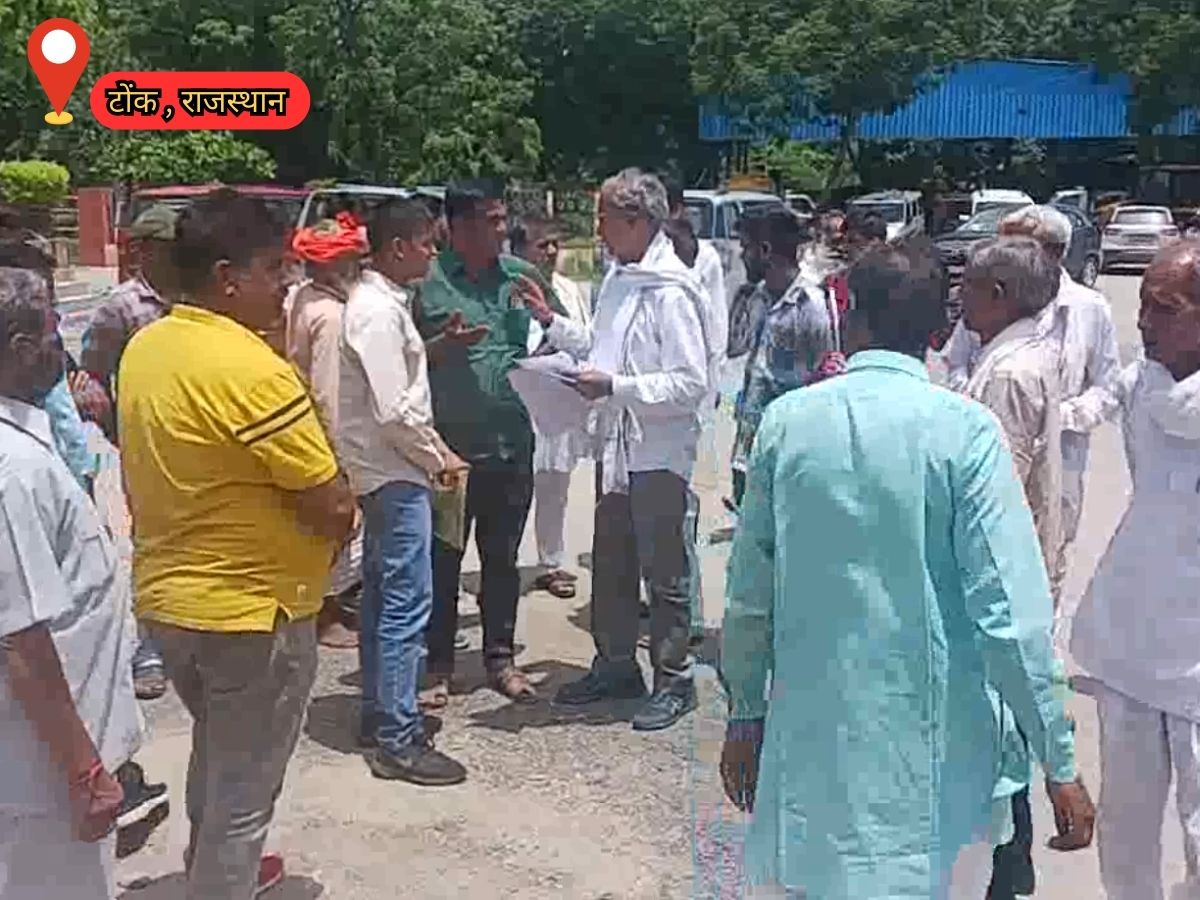 Tonk news On tour of MLA Harishchandra Meena Deoli area people welcomed ...