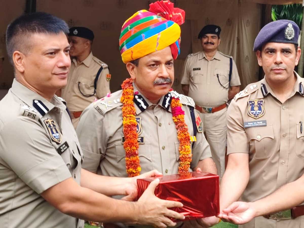 Jaipur Farewell to ADG Anand Srivastava from the post of Jaipur Police ...
