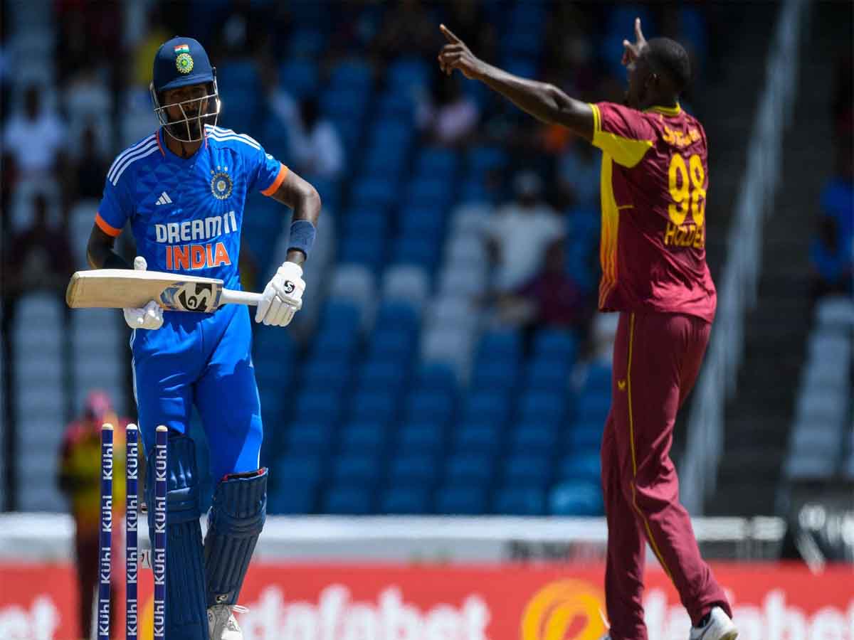 IND vs WI T20 Team India lost 200th match by 4 runs west indies win ...