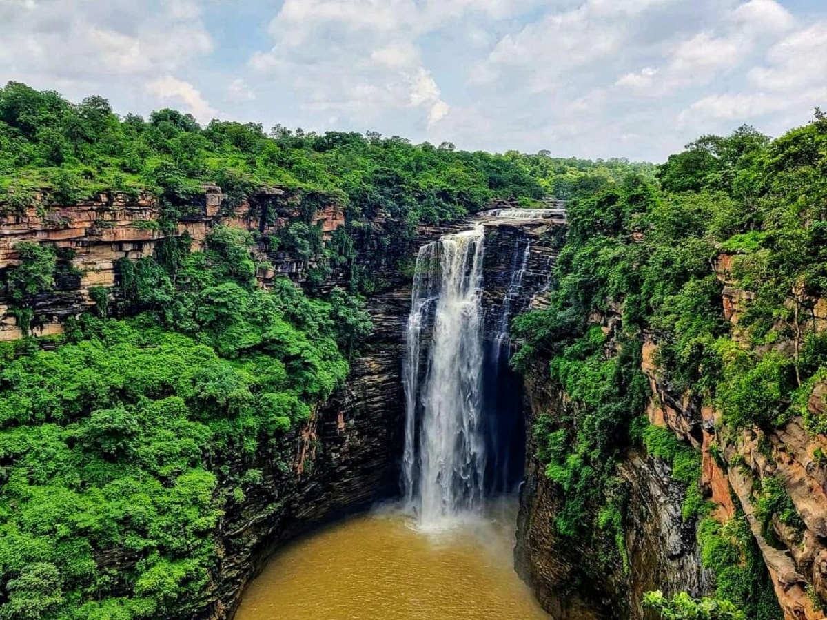Telhad Kund Waterfall in kaimur attracting people towards it the ...