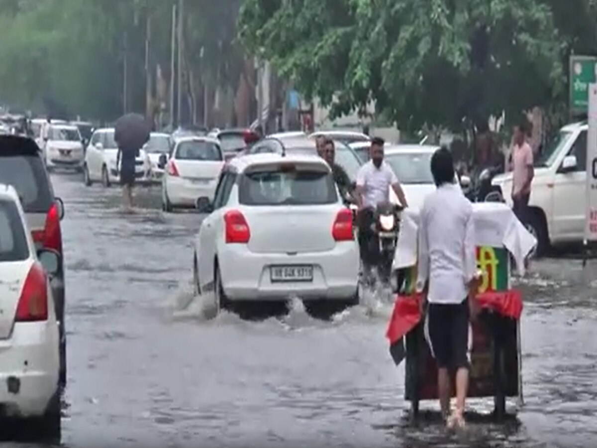 haryana news ambala rain water logging on road anil vij people blam mla ...
