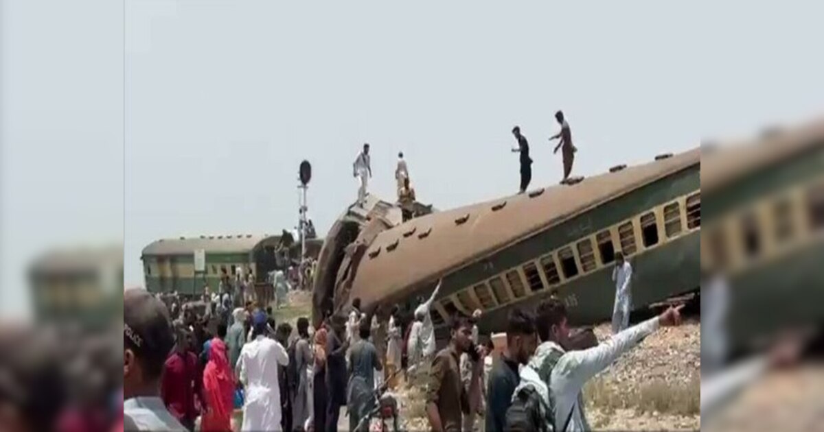 Pakistan Train Accident: ଭୟାନକ ଟ୍ରେନ୍ ଦୁର୍ଘଟଣାରେ ୧୦ ବଗି ଲାଇନଚ୍ୟୁତ; ୧୫ ...