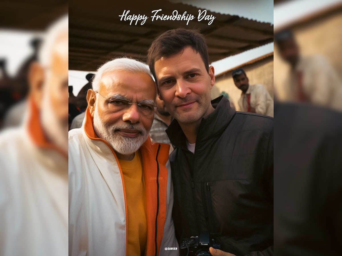 How PM Modi and Rahul Gandhi will look as friends AI artist shows ...