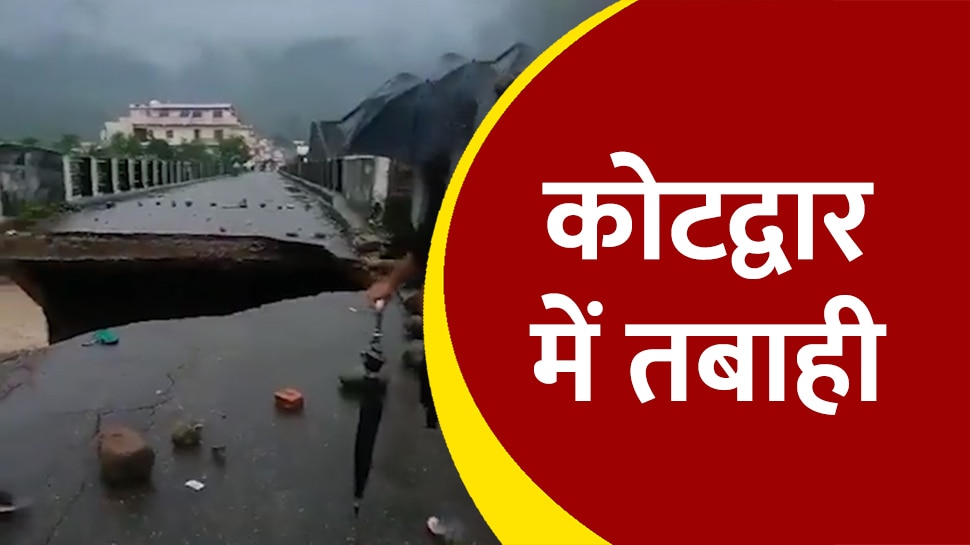 uttarakhand kotdwar devastation due to heavy rains bridges approach ...